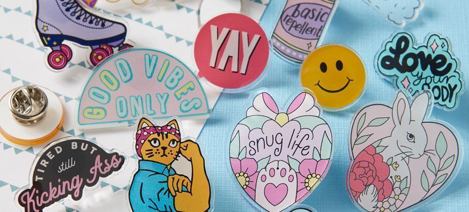 How to create custom acrylic pin badges using Adobe Illustrator – Zap ...