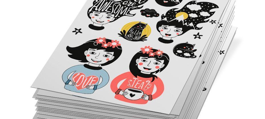 How to create custom sticker sheets using Photoshop – Zap! Creatives