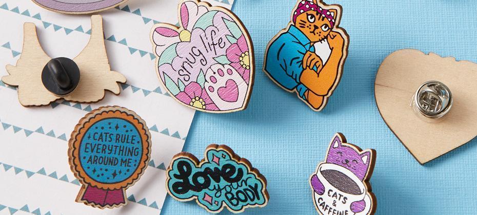 How to create custom wooden pin badges using Paint Tool SAI – Zap ...
