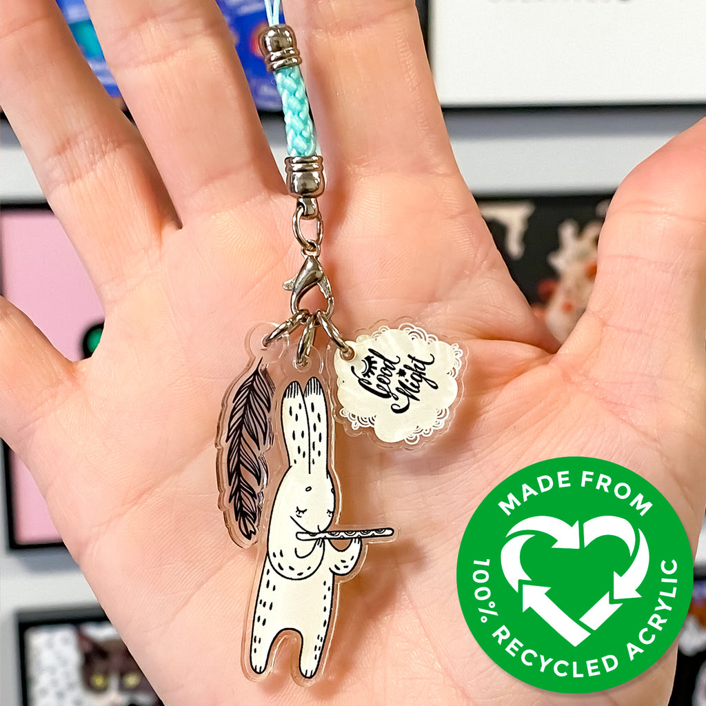 Custom Phone Charms - Acrylic, Wood & Glitter - Zap! Creatives