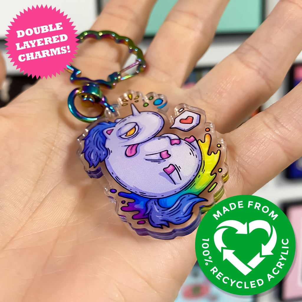 Double Layered Acrylic Keychains | Zap! Creatives | Custom Keyrings