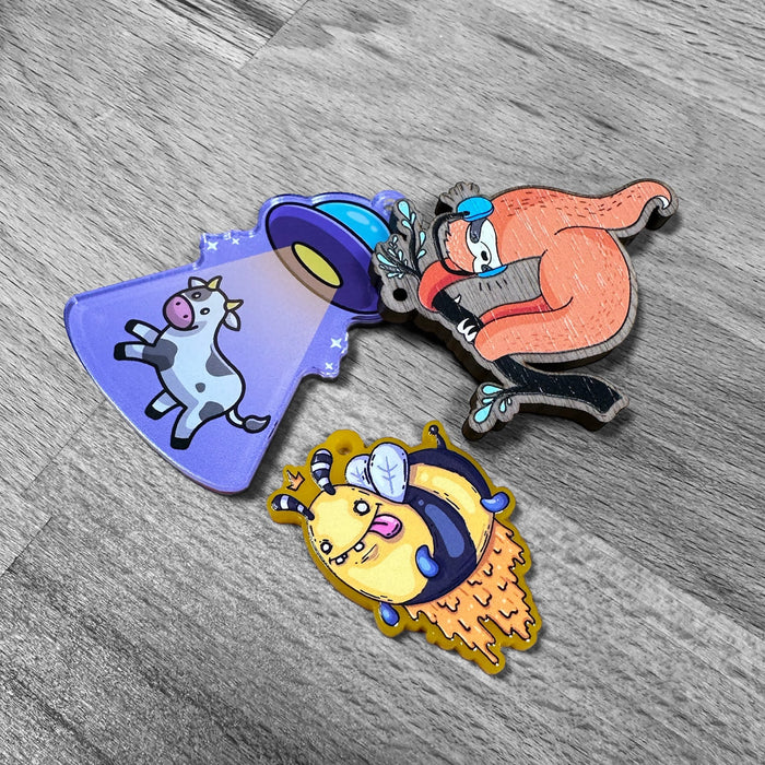 Custom Acrylic Charms, Acrylic Charm Printing, Free Delivery – Zap ...